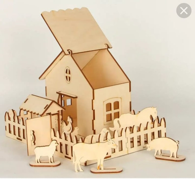 Farm Animals Digital File for Laser and CNC | Dxf CDR Svg PDF Vector ...