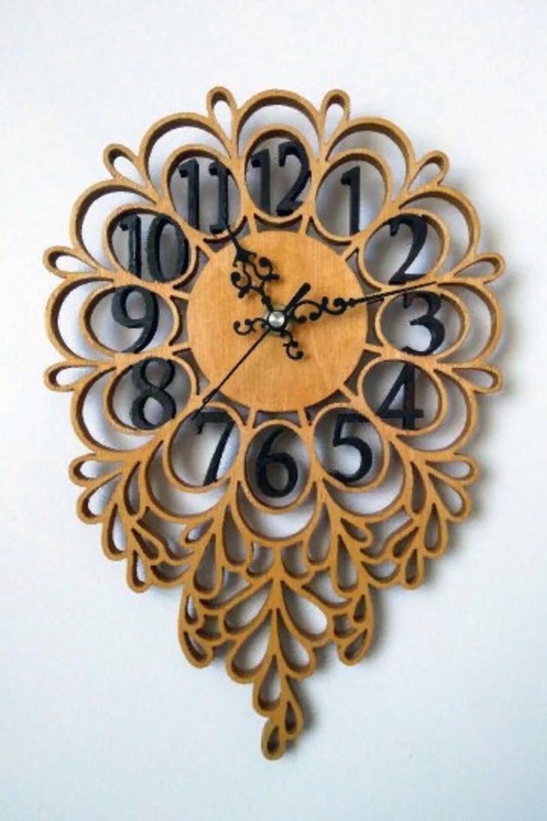 Buy Clock. Laser Cut Files SVG, DXF CDR Glowforge File Vector Plans ...