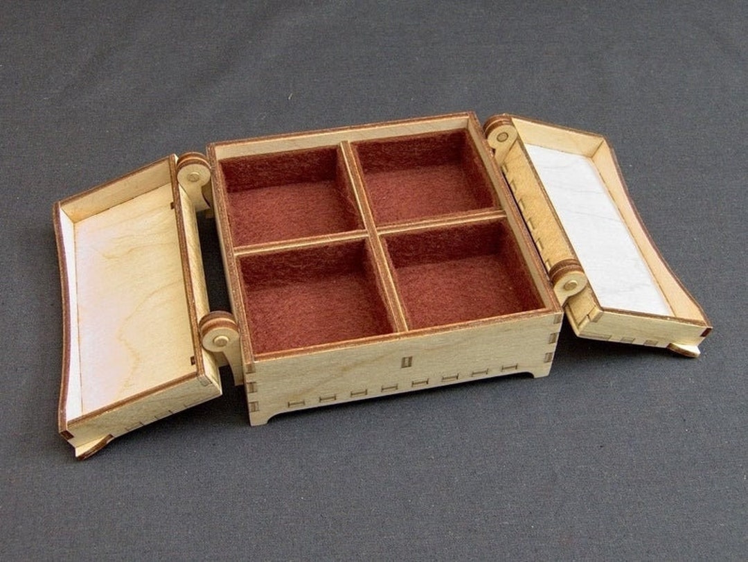 Box Laser Cut Files SVG DXF CDR Vector Plans, Files Instant Download ...