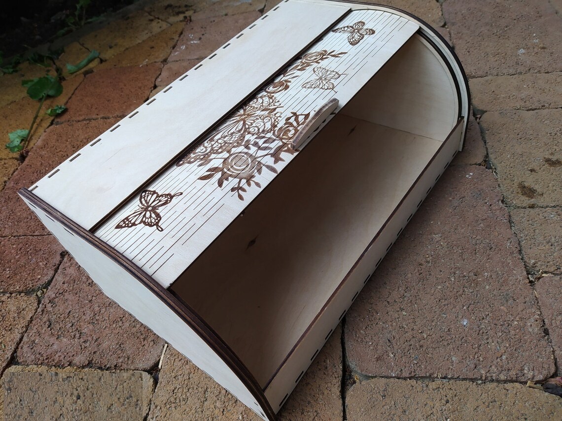 Bread Box. Laser Cut Files SVG DXF CDR Glowforge File Vector - Etsy