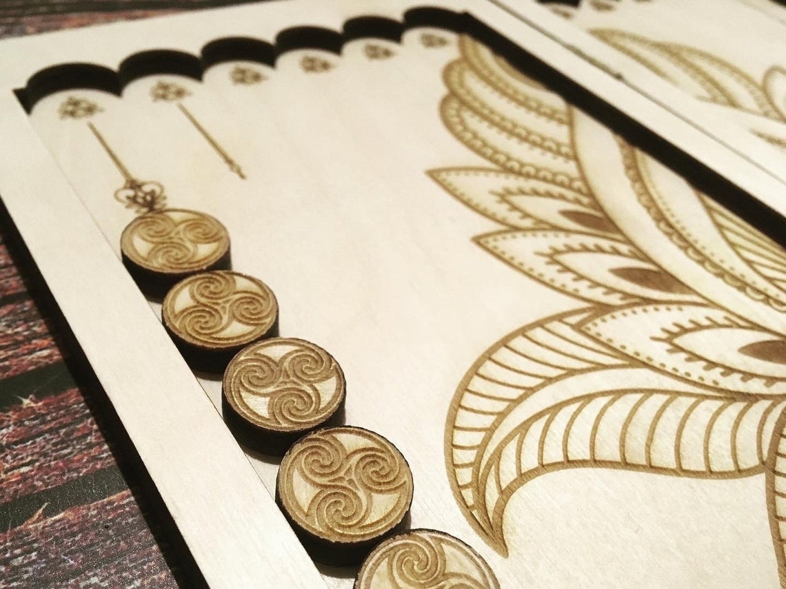 Backgammon Board Laser Cut Files SVG, DXF CDR Glowforge File Vector ...