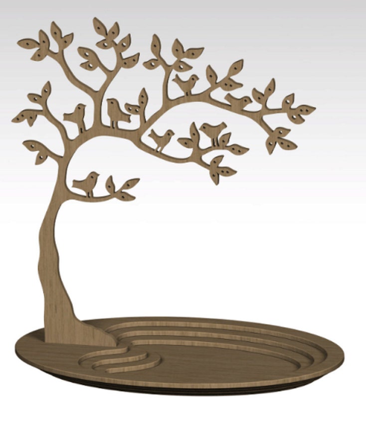 Tree for Jewelry Laser Cut Files SVG DXF CDR Vector Plans - Etsy