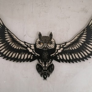 Owl 2 Species. Vertical Laser Cut Files SVG DXF CDR Vector Plans, Files ...
