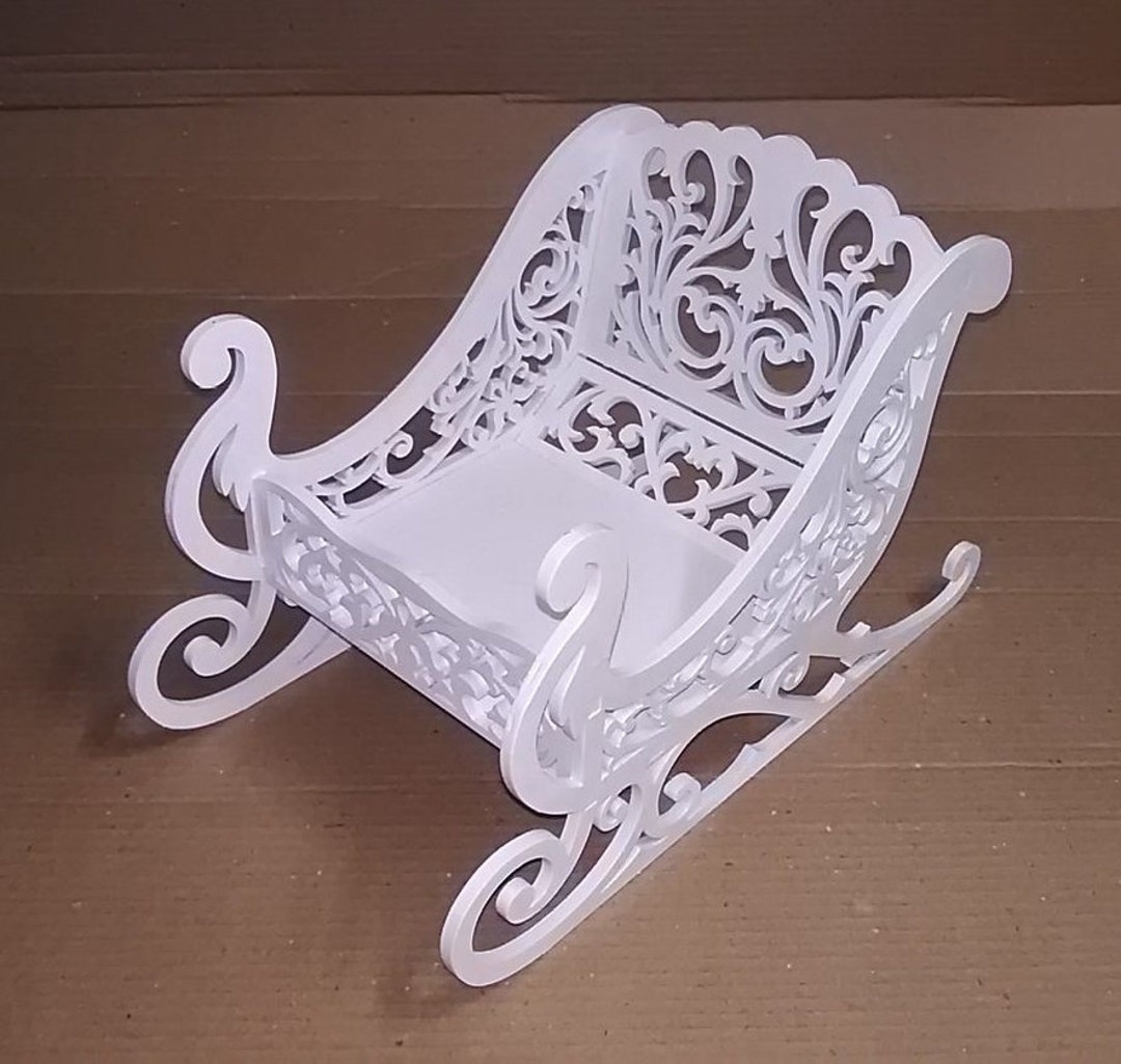 Sleigh Laser Cut Files SVG, DXF CDR Vector Plans Laser Cutting, Cnc ...