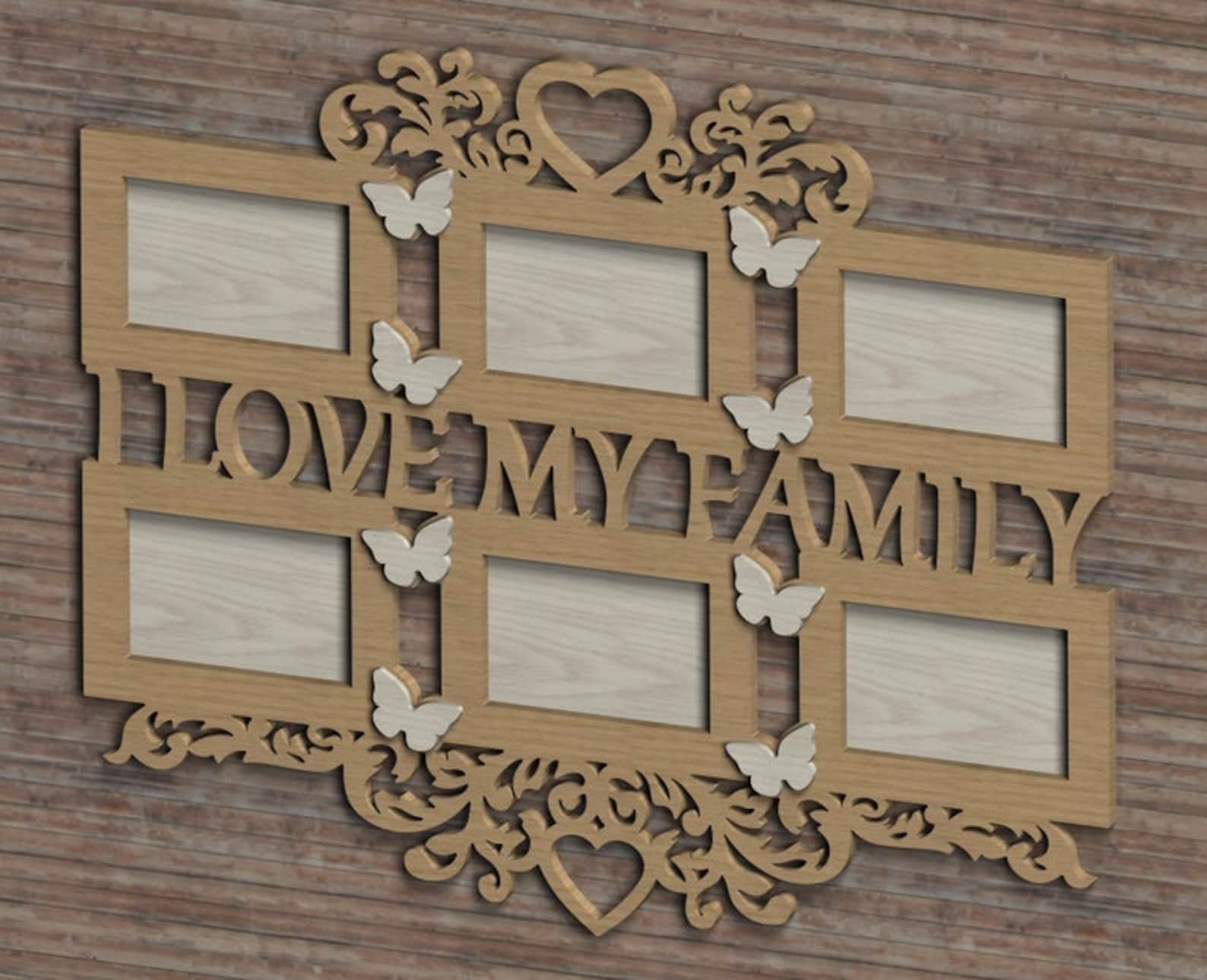 Photo Frame. Laser Cut Files SVG DXF CDR Vector Plans Laser - Etsy