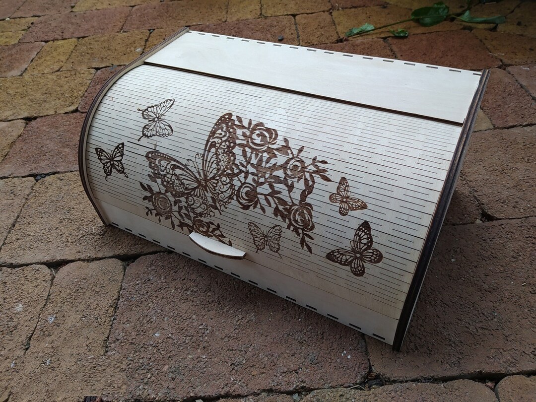 Bread Box. Laser Cut Files SVG, DXF CDR Glowforge File Vector Plans ...