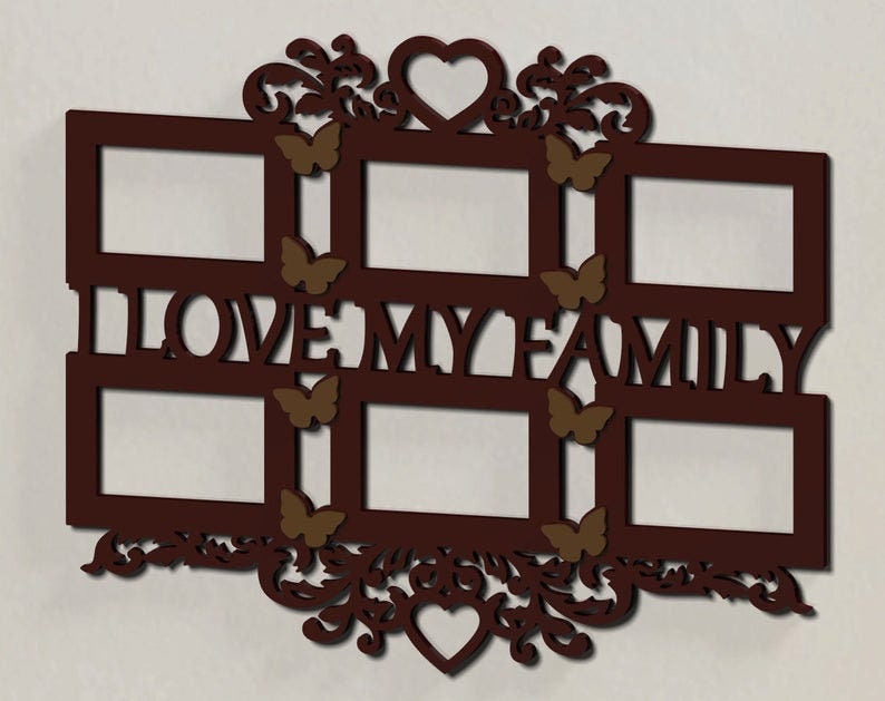 Photo Frame. Laser Cut Files SVG DXF CDR Vector Plans Laser - Etsy