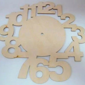 Clock. 4 Types Laser Cut Files SVG DXF CDR Glowforge File Vector Plans ...