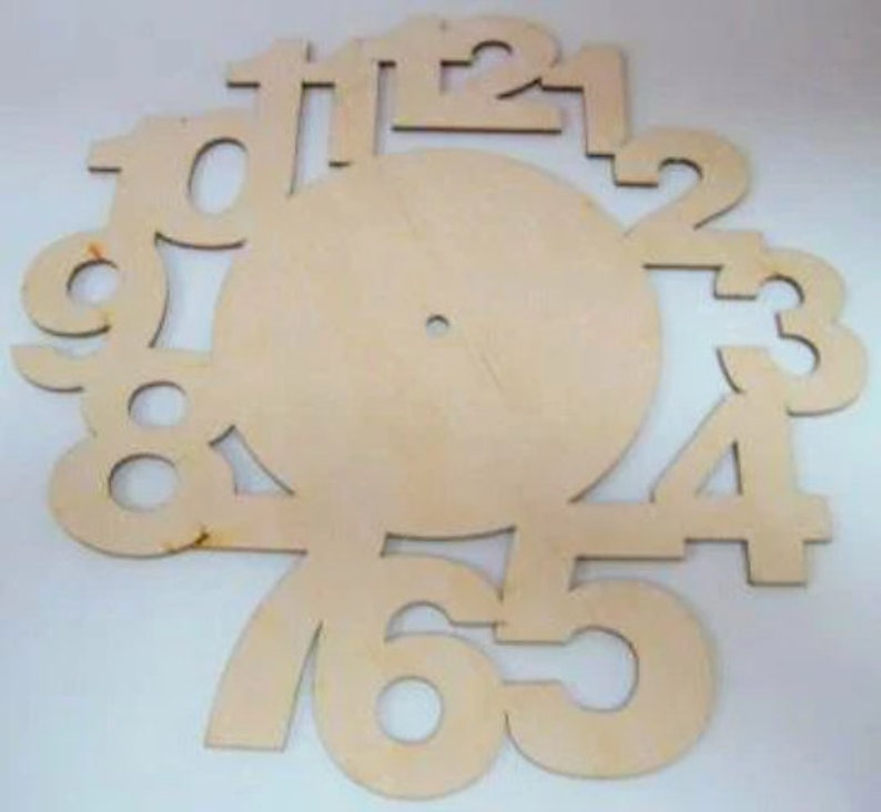 Clock. 4 Types Laser Cut Files SVG DXF CDR Glowforge File Vector Plans ...