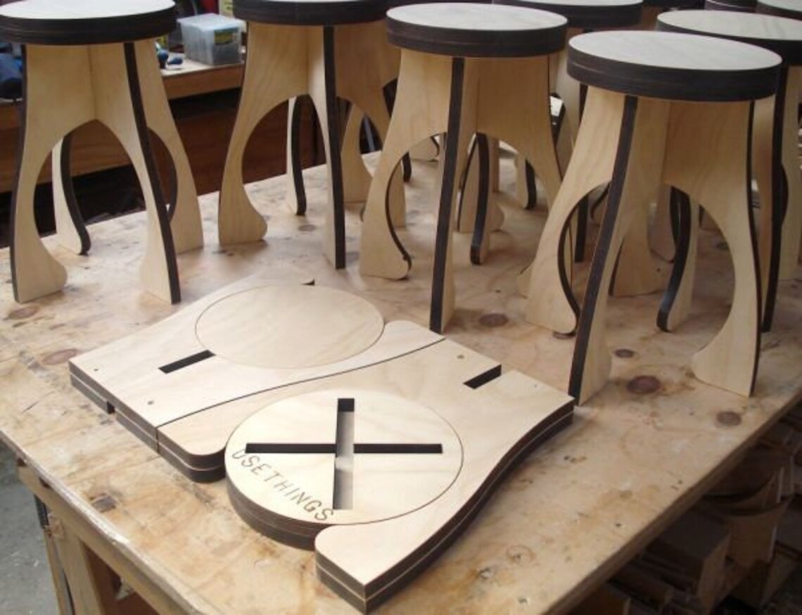 Chair Laser Cut Files SVG DXF CDR Glowforge File Vector Plans - Etsy