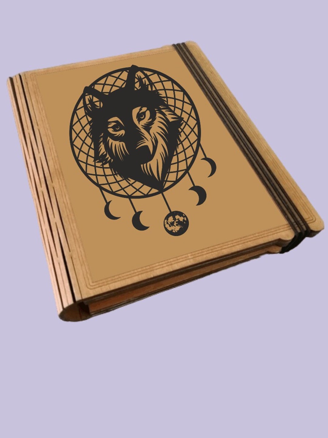 Wolf Notebook Laser Cut File, Digital Craft Glowforge Downloa SVG, Dxf ...