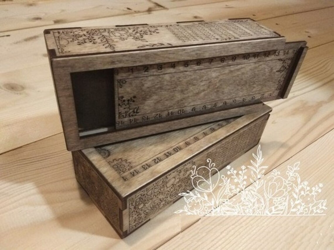 Box Ruler. Laser Cut Files SVG DXF CDR Glowforge File Vector - Etsy