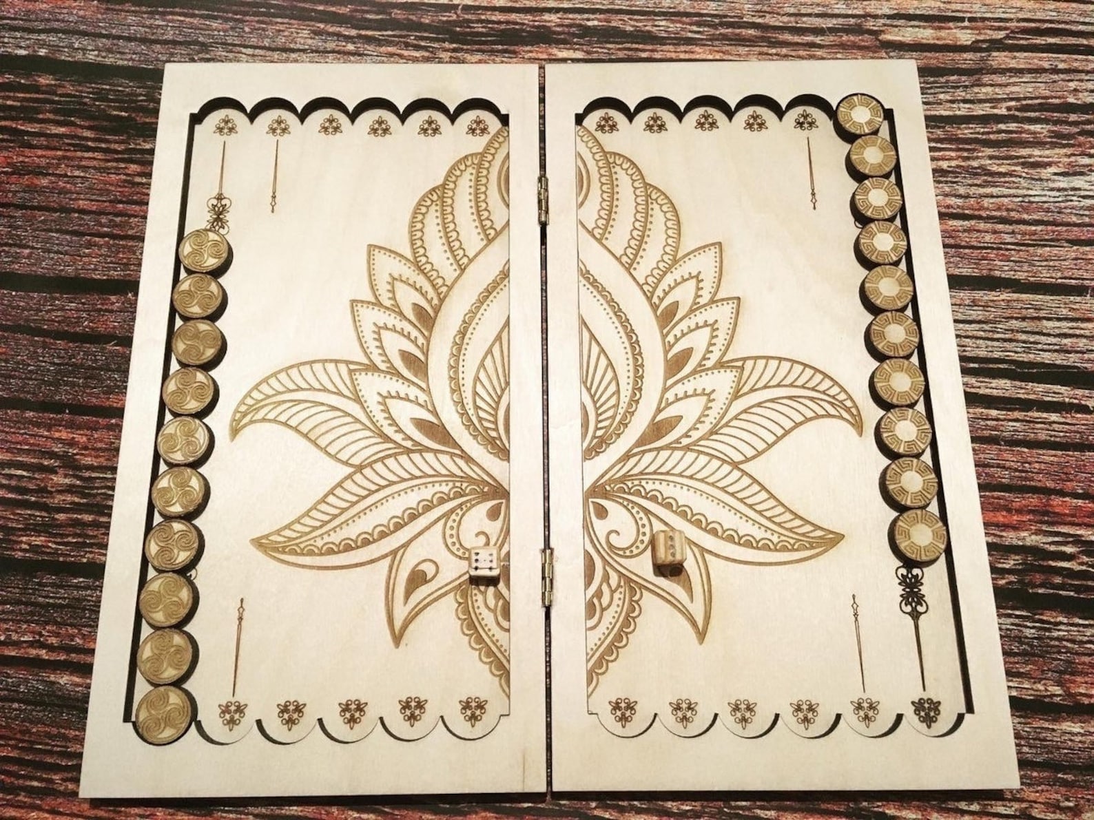 Backgammon Board Laser Cut Files SVG, DXF CDR Glowforge File Vector ...