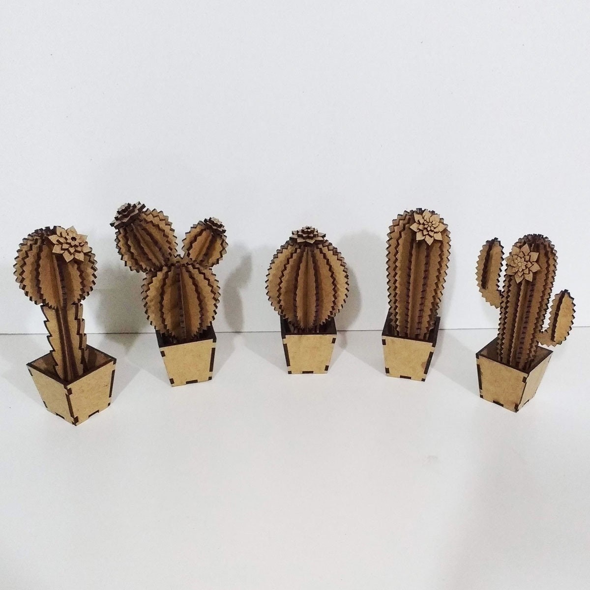 Cactus Laser Cut Files, Digital Craft Glowforge Download SVG, Dxf, Cdr ...
