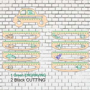 Ruler Templates 9 Types Laser Cut Files SVG, DXF CDR Vector Plans Laser ...