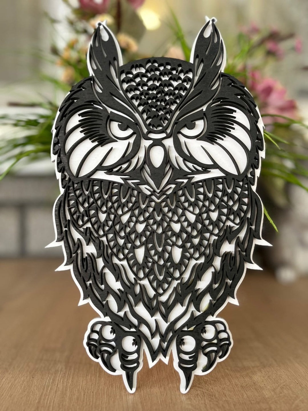 Owl 2 Species. Vertical Laser Cut Files SVG DXF CDR Vector Plans, Files ...
