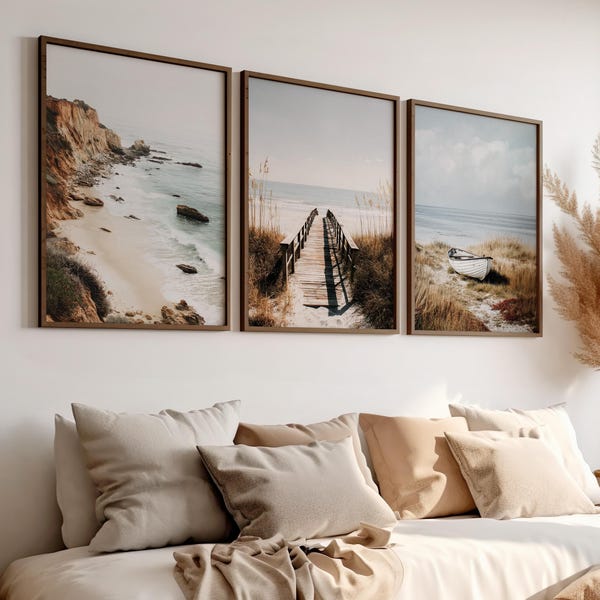 Beach Triptych - Etsy