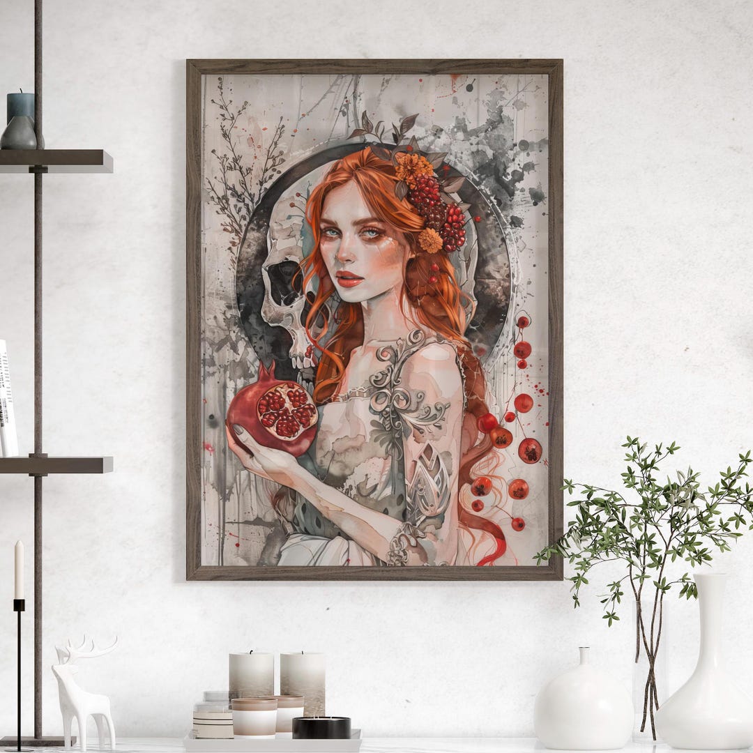 Persephone Greek Goddess of Spring and Queen of the Underworld Poster ...