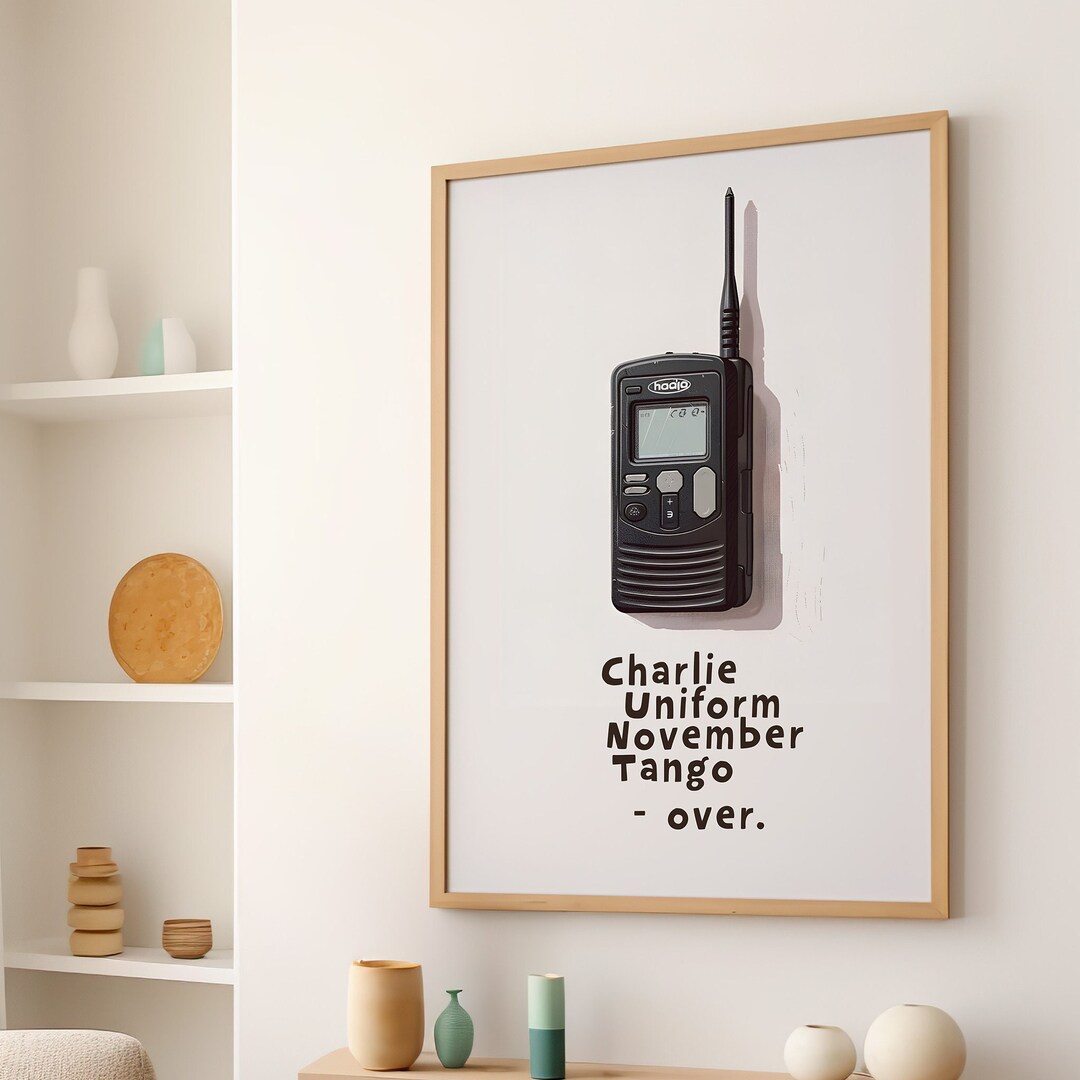 Charlie Uniform November Tango Over Wall Art Poster or Canvas Print ...