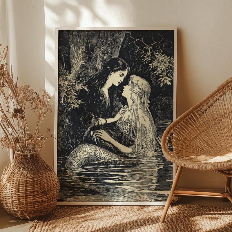 Evil Mermaid Wall Art - Etsy