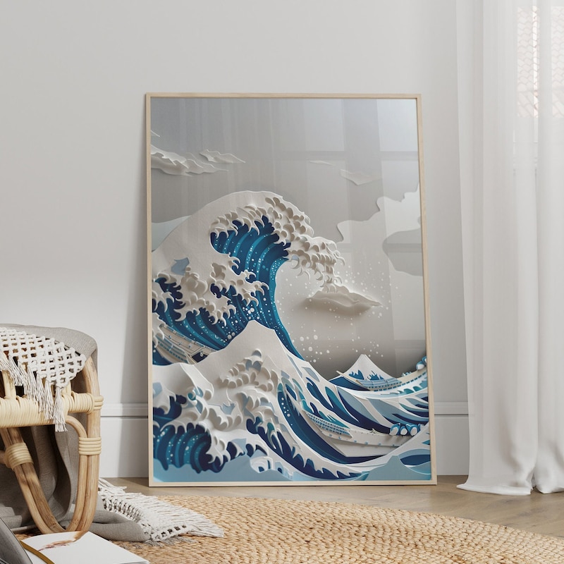 Wave Wall Art - Etsy