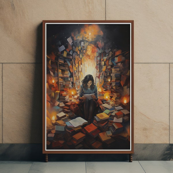 Library Wall Art - Etsy