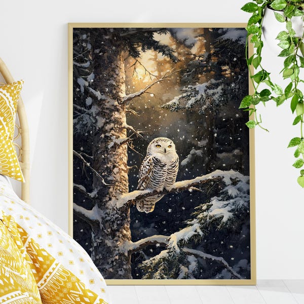 Snowy Owl - Etsy