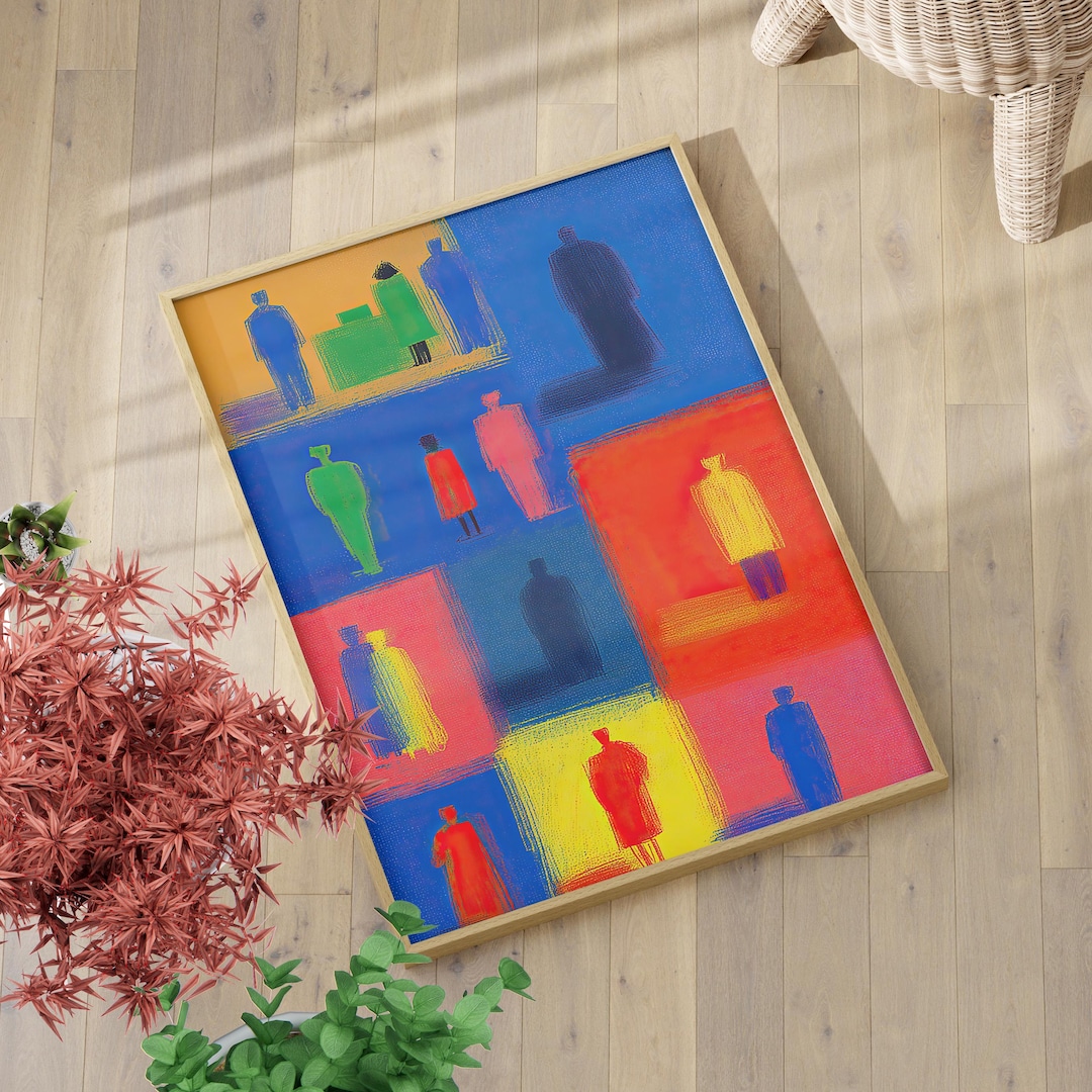 Abstract Healthcare Professionals Silhouettes Painting Poster or Canvas ...