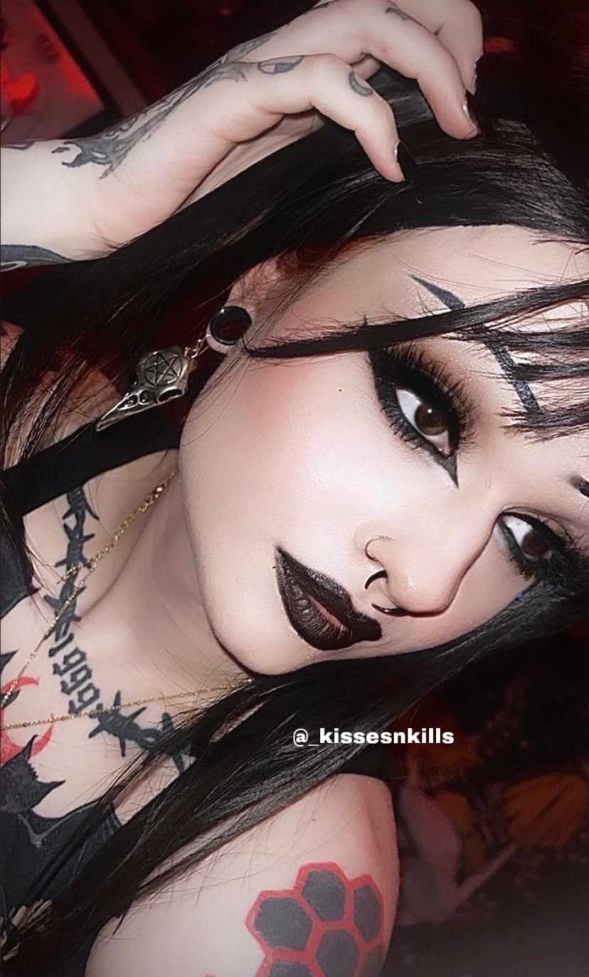 Gothic Baddie S10 20MM Lashes Goth Kawaii Alternative Grunge Emo Y2K Non Synthetic Cruelty Free ...