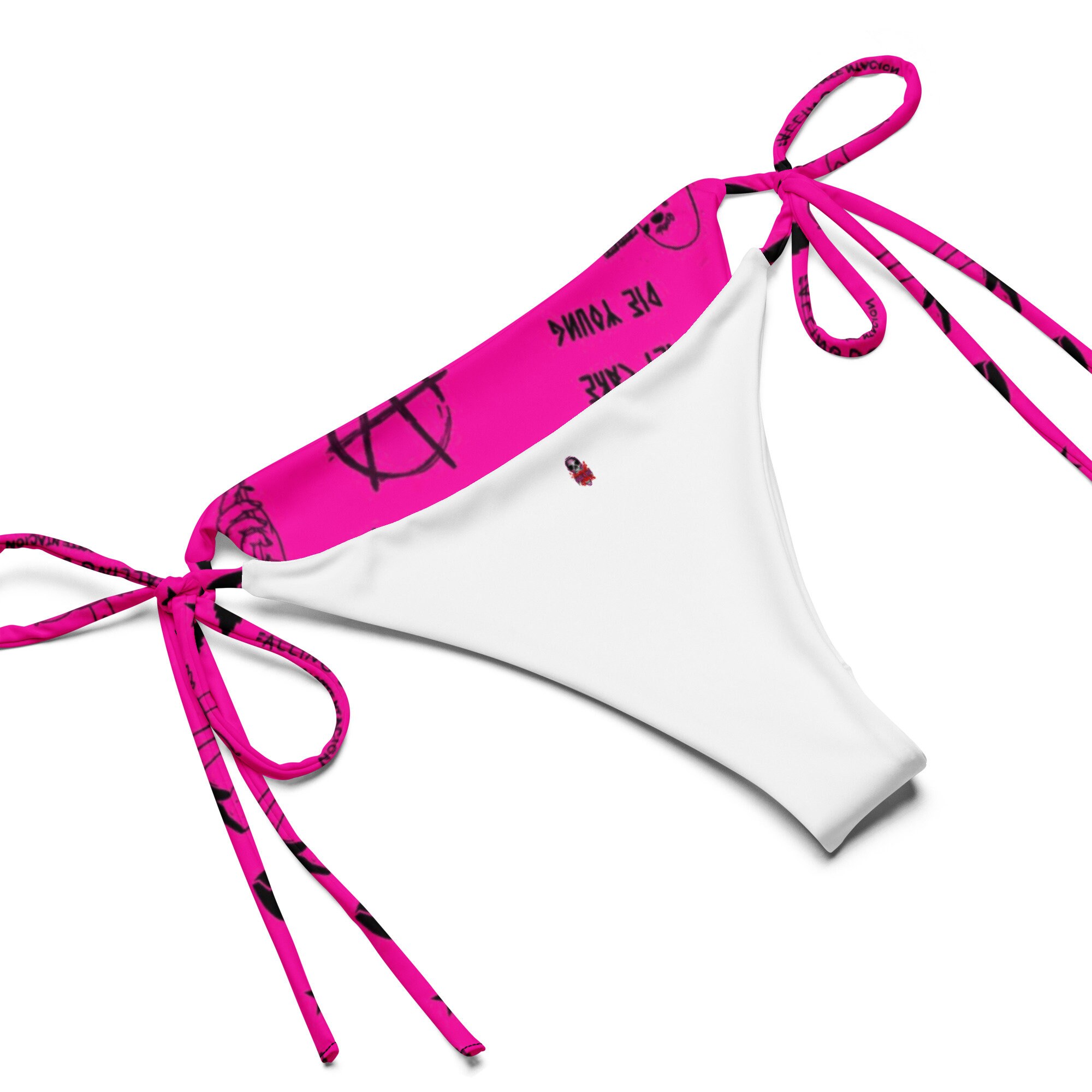 Lil Peep Goth Alt Summer String Bikini Pink Gift Self Care Swim Suit ...