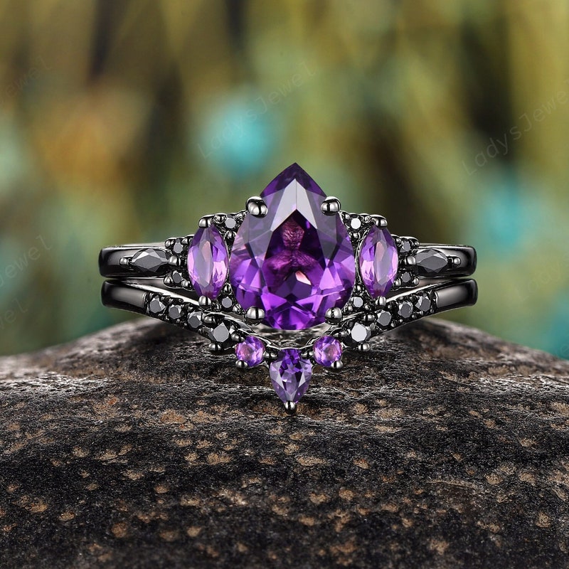 Amethyst Bridal Set - Etsy