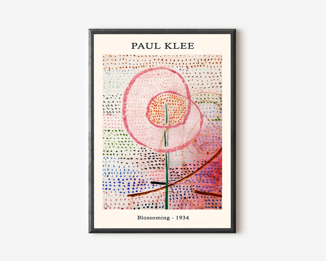 Wall Pictures Living Room, Paul Klee Art Print Blossom 1934, Klee ...