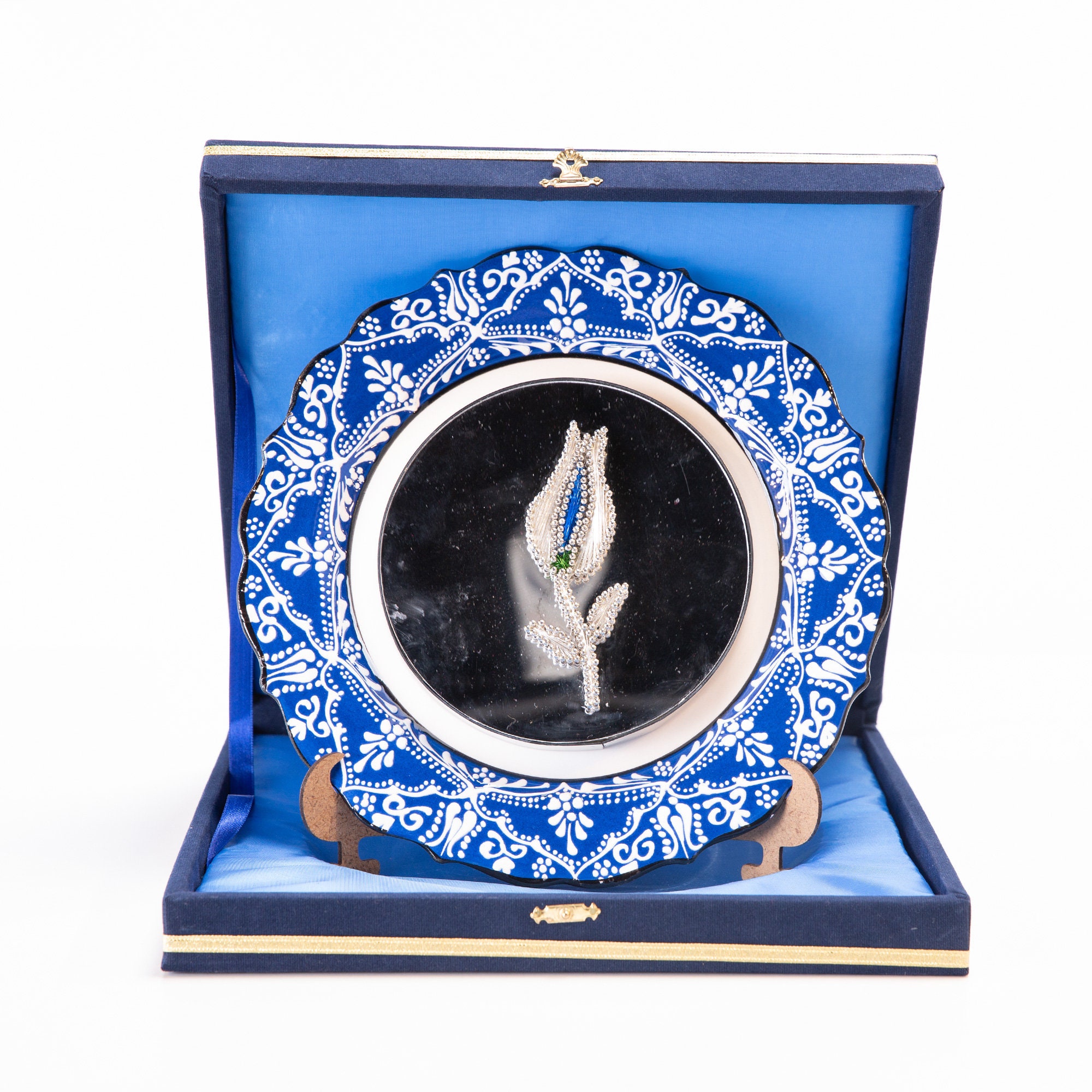 String Art in Mirror, Turkish Tile Ceramic Wall Plate, String Art ...