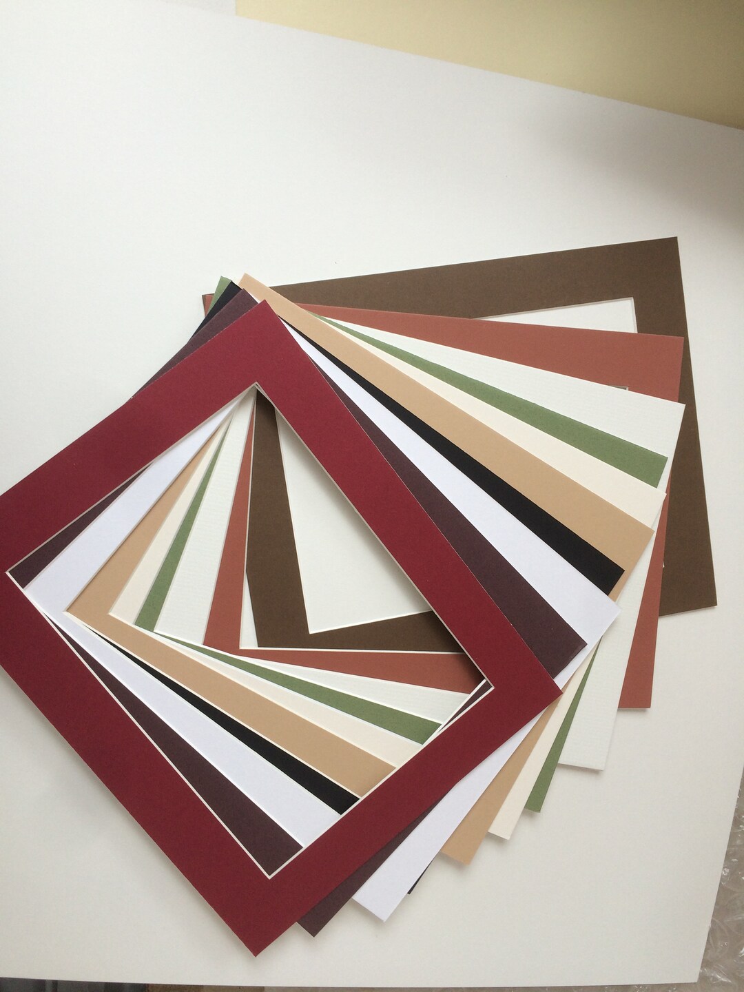 Pack of 10 Card Mounts for Mounting Photographs or Pictures. - Etsy UK