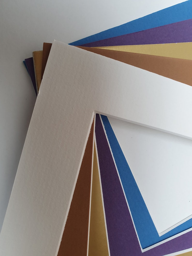 Custom Size, Picture/photo Mount, Bevel Cut, Bespoke Made to Order ...