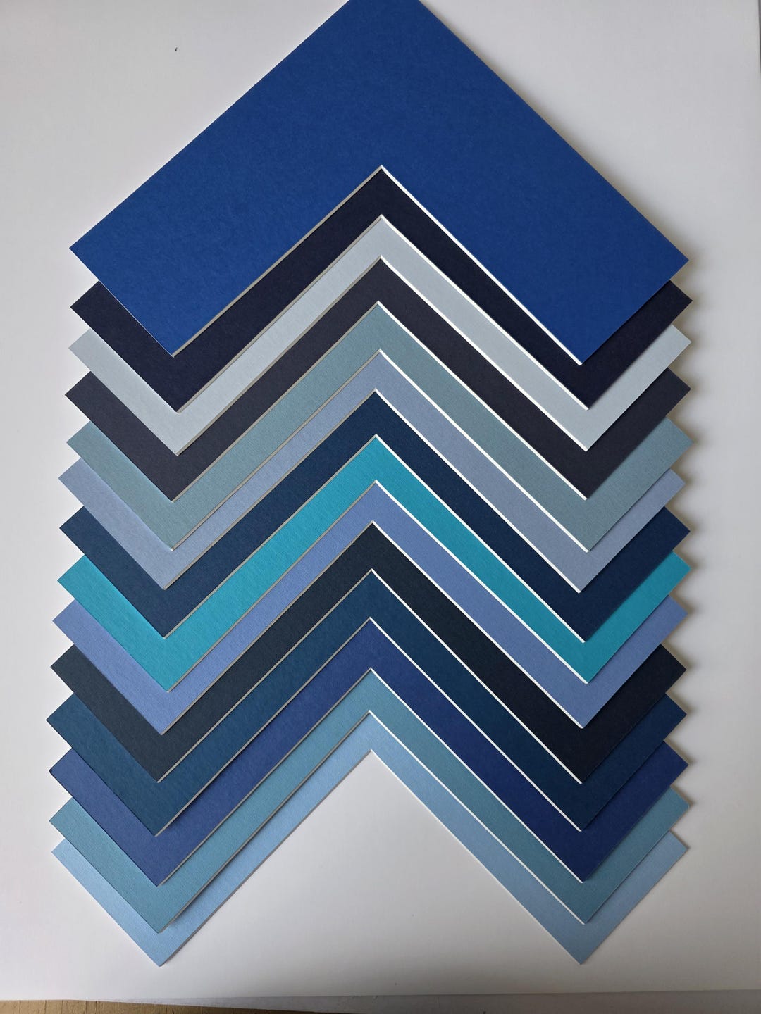 Blue Picture Mounts, White Core, Photo Display (pack of 5) - Etsy UK