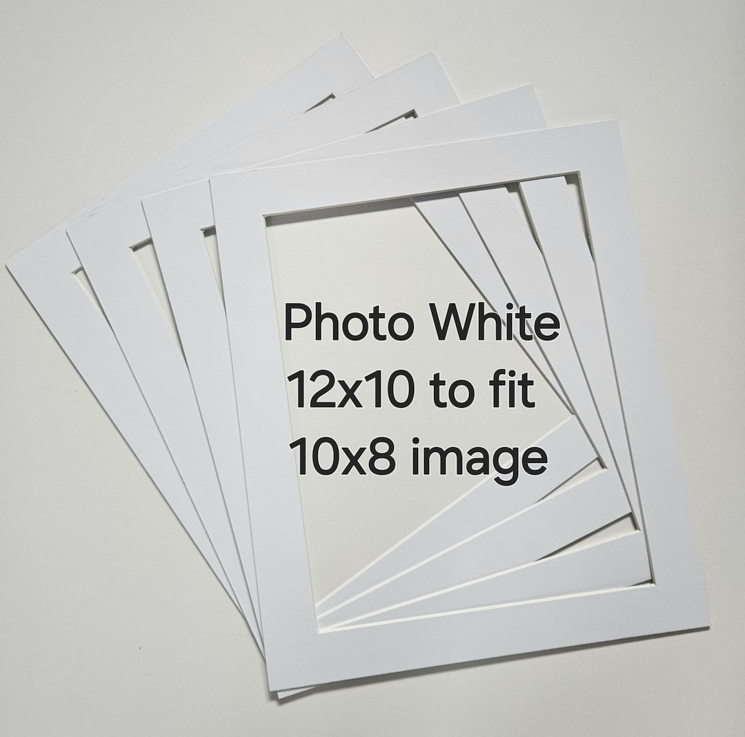 Pack of 5 PHOTO WHITE Mounts for Mounting Photographs or Pictures. - Etsy