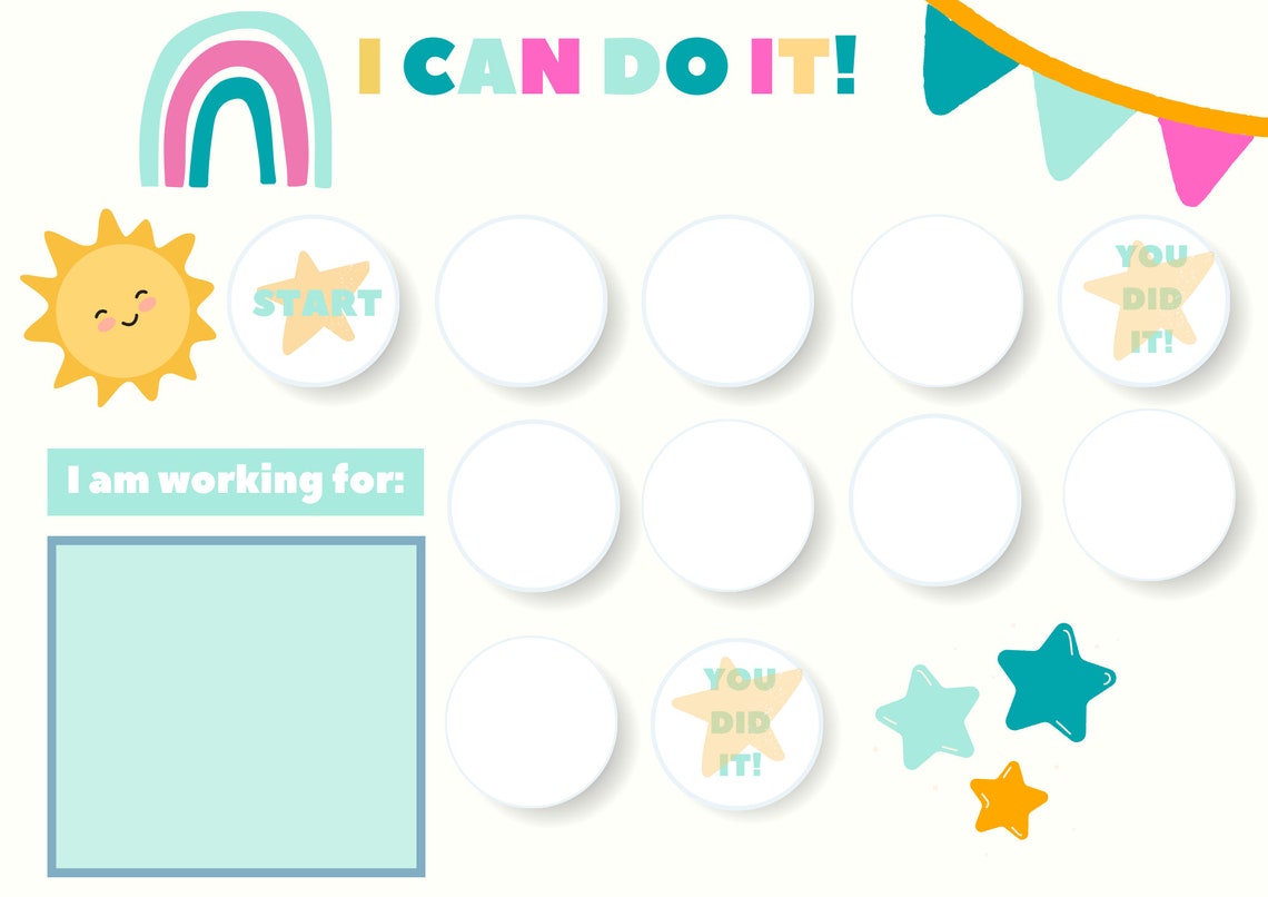 Rainbow Token Board, Token Economy, Token Economy System, ABA Reward ...