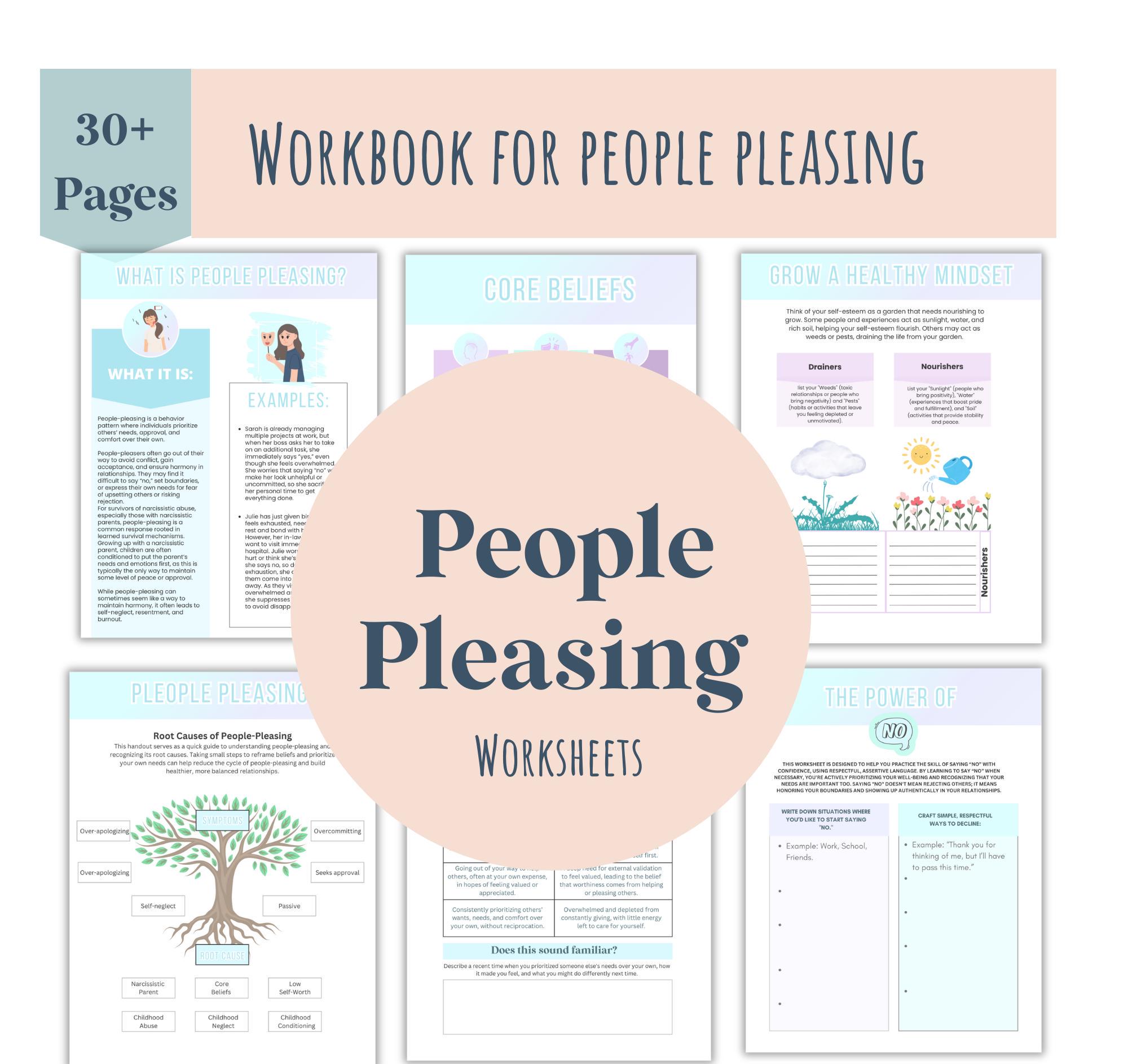 People Pleasing Worksheets, People Pleasing Bundle, Boundaries, Healthy ...