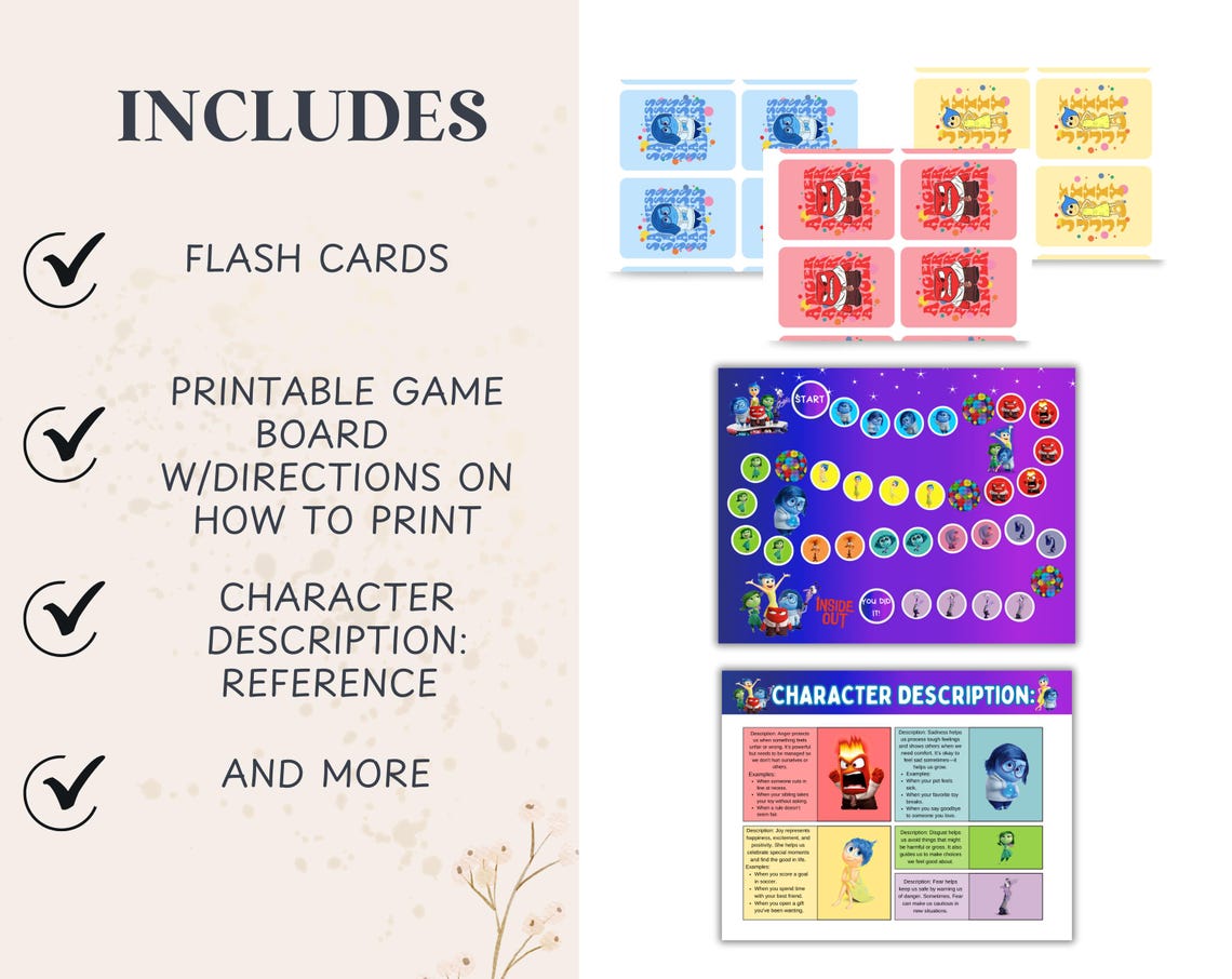 Inside Out Game, Inside Out Emotions Game, Kids Mental Health Game ...