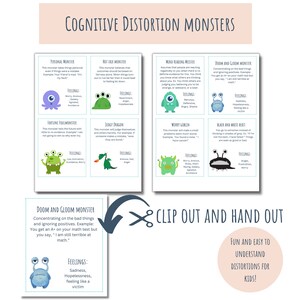 Kids and Adolescent CBT Activities, CBT Worksheets for Teens and Kids ...