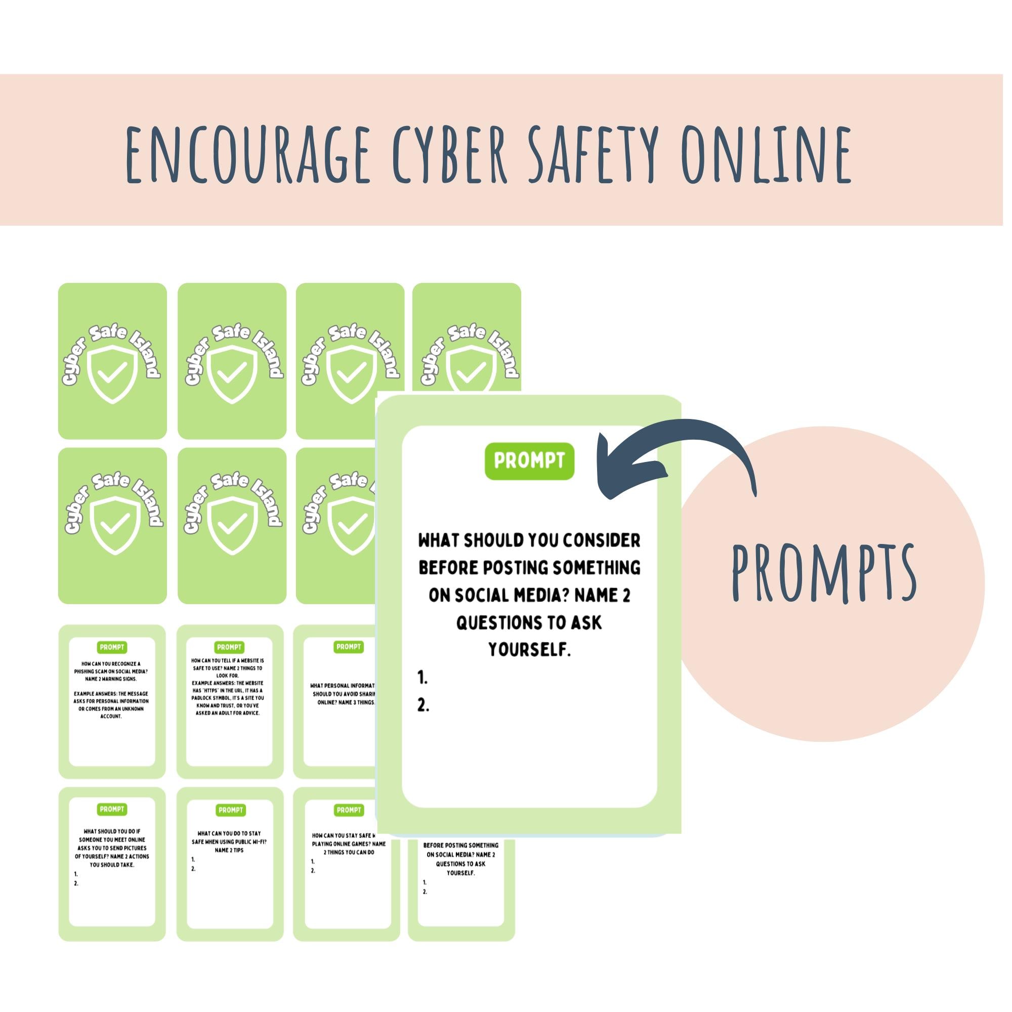 Cyber-safety Game, Internet Safety, Social Media Safety Activity ...