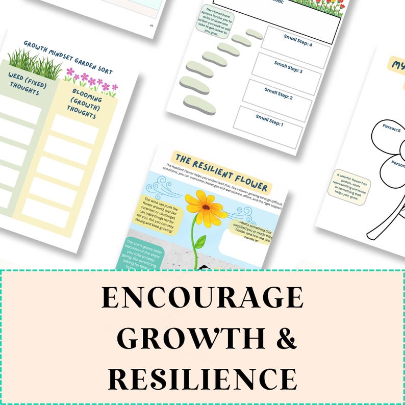 Kids Growth Mindset Toolkit, Confidence Activities for Kids, Learn New ...