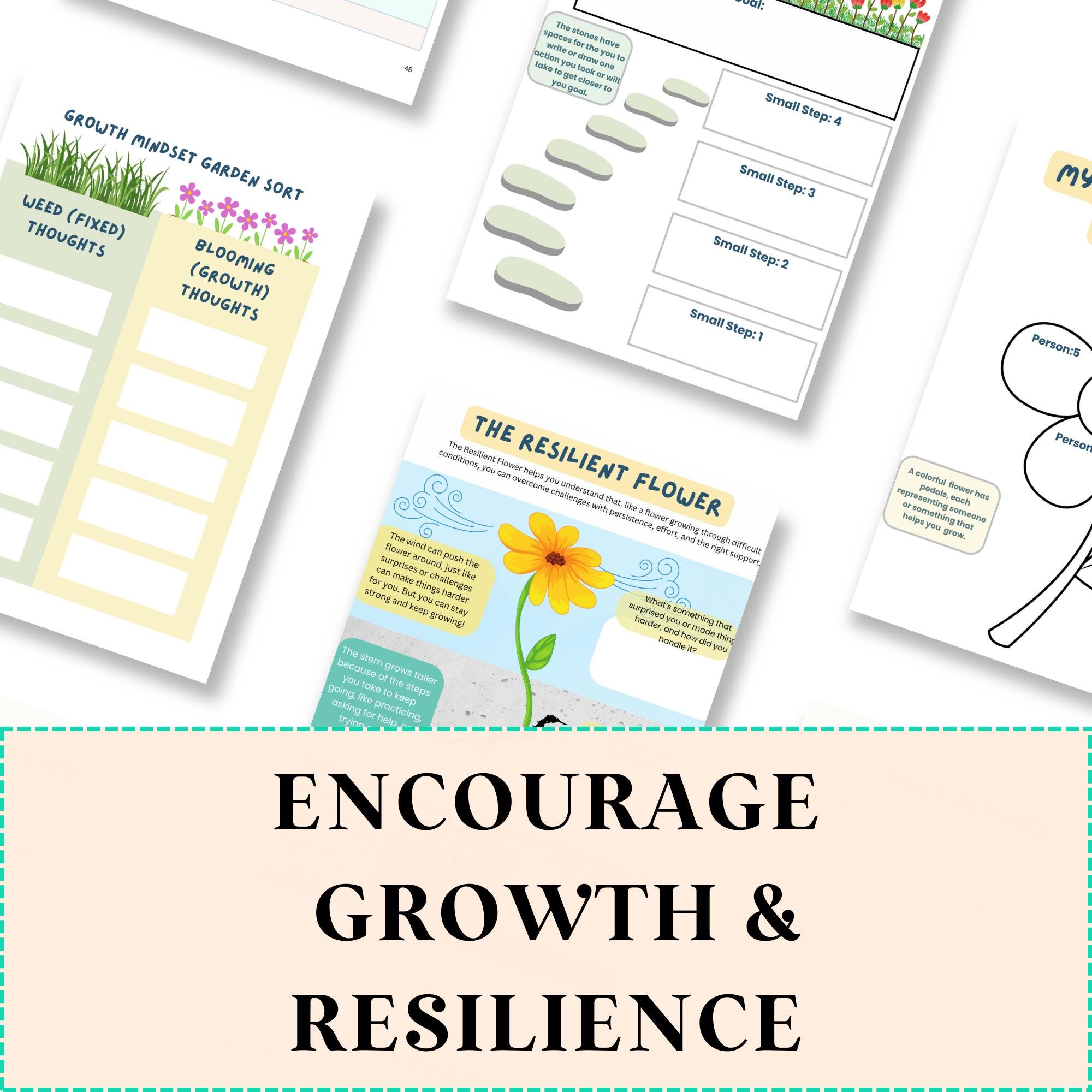 Kids Growth Mindset Toolkit, Confidence Activities for Kids, Learn New ...