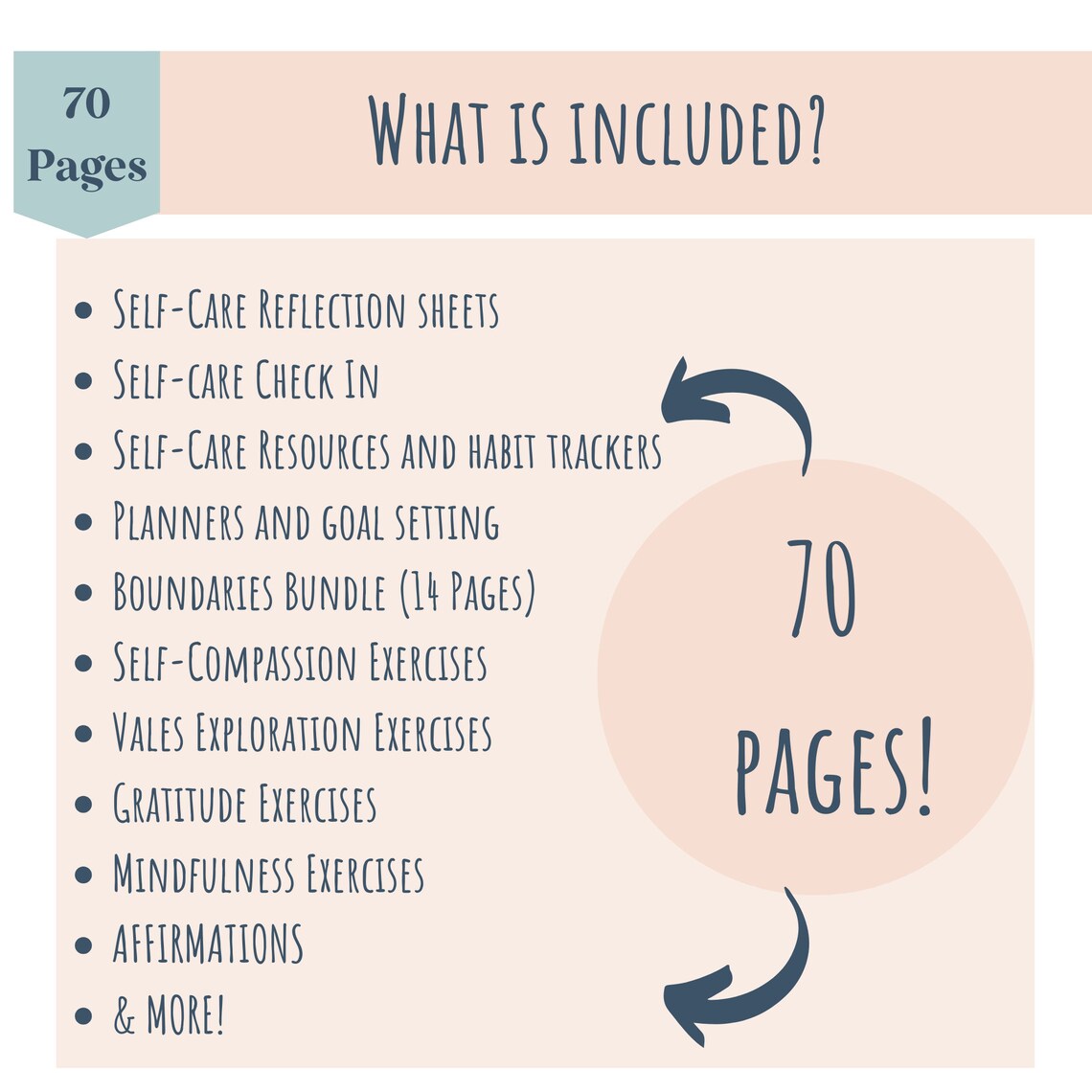 Self-care Workbook Bundle, Self-care Journal, Boundaries Workbook, Self ...