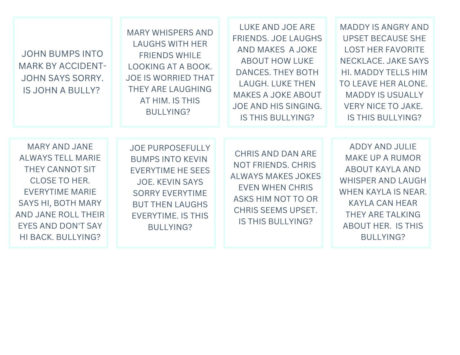 Anti-bullying Activity for Kids, Bullying for Kids, Bullying Strategies ...