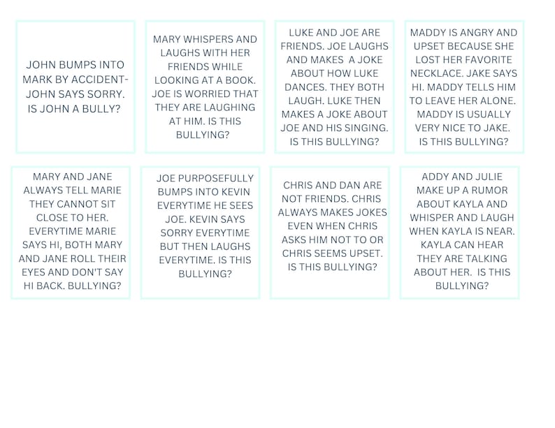 Anti-bullying Activity for Kids, Bullying for Kids, Bullying Strategies ...