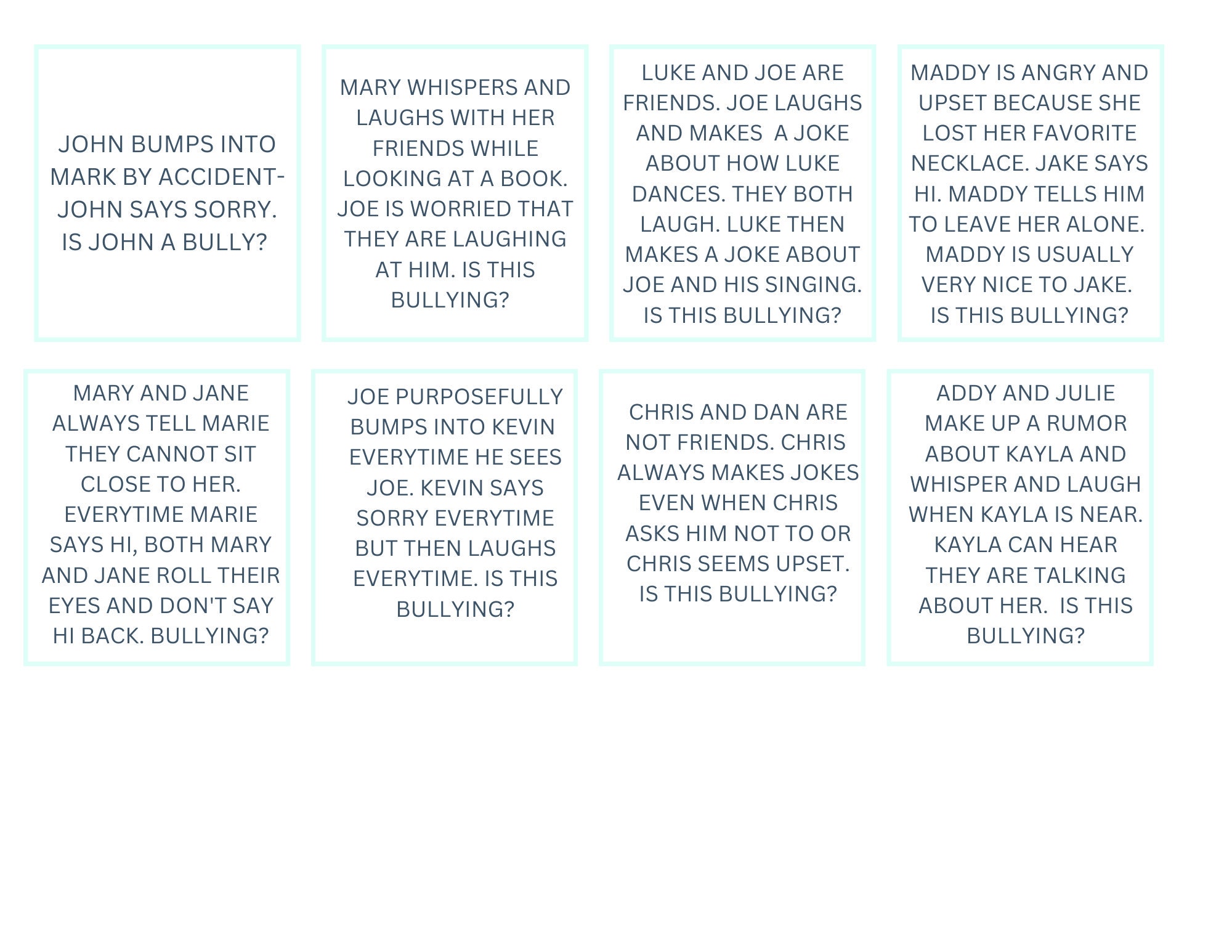 Anti-bullying Activity for Kids, Bullying for Kids, Bullying Strategies ...