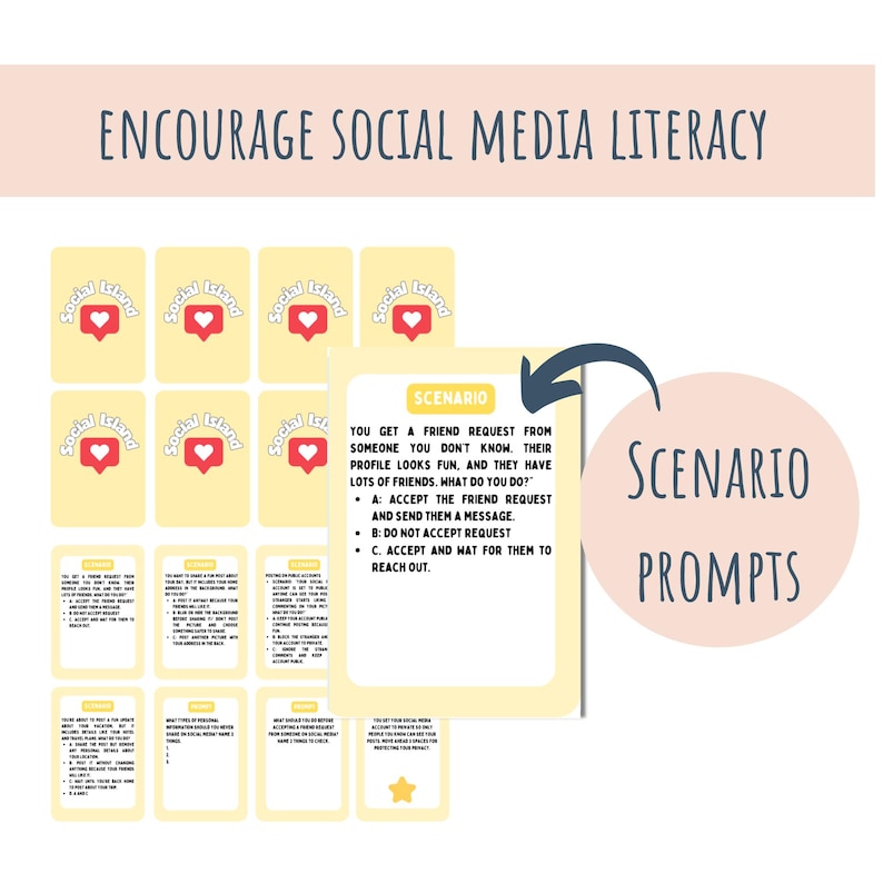 Cyber-safety Game, Internet Safety, Social Media Safety Activity ...