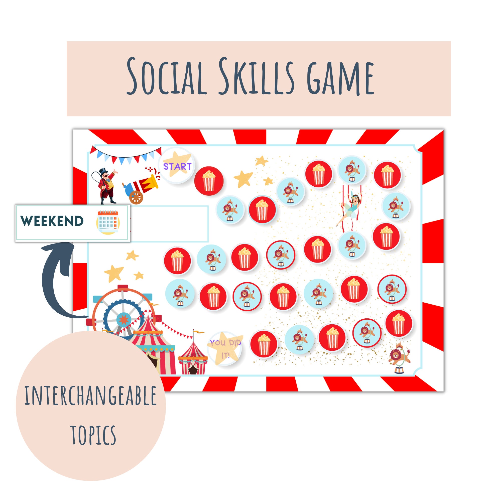 Social Skills Group Game, Kids and Teens Social Skills Activity ...
